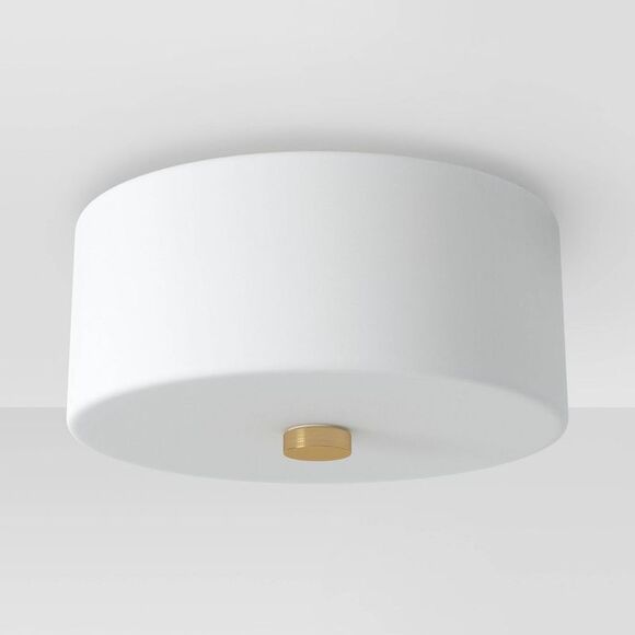 Threshold | Other | Threshold Glass Flush Mount Ceiling Light White ...